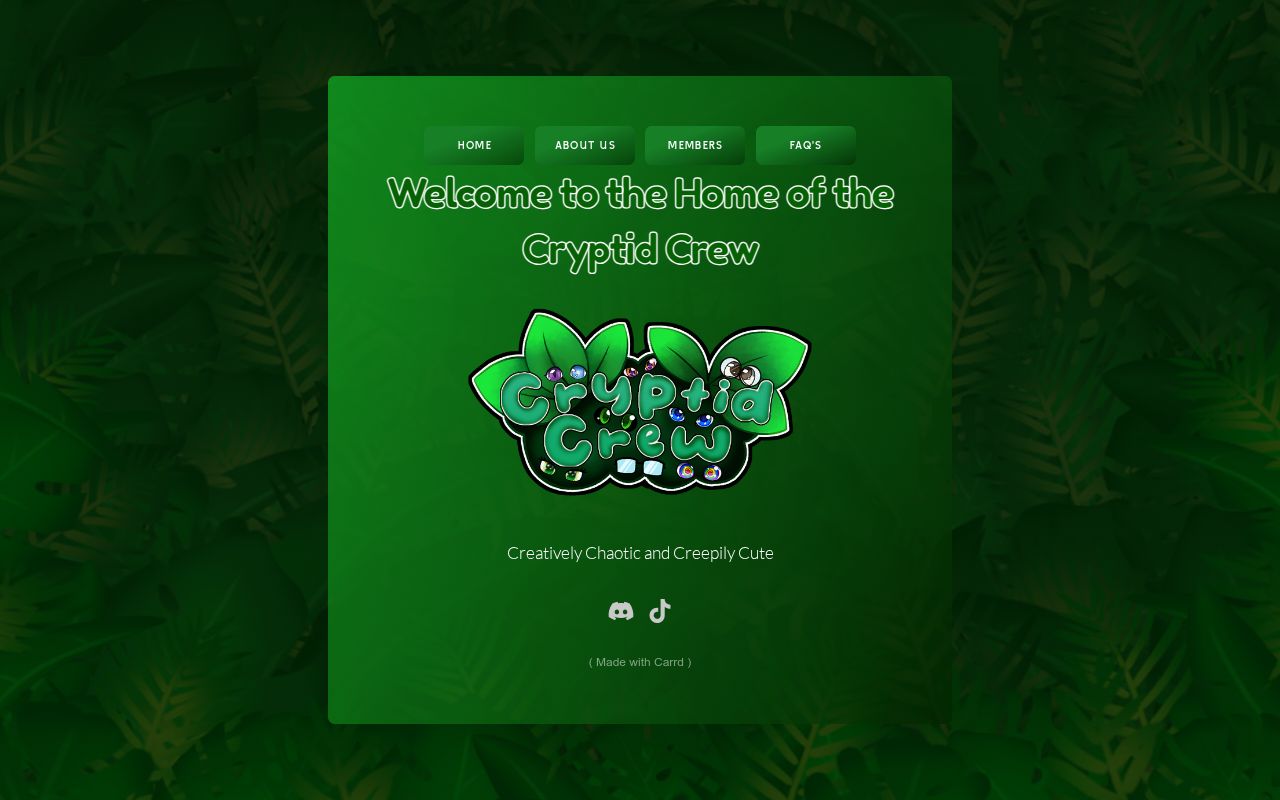 The Cryptid Crew | Carrd